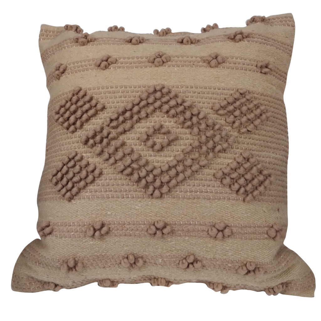 Coussin boule en lin faite fait main – Coopérative Art Tissage ...