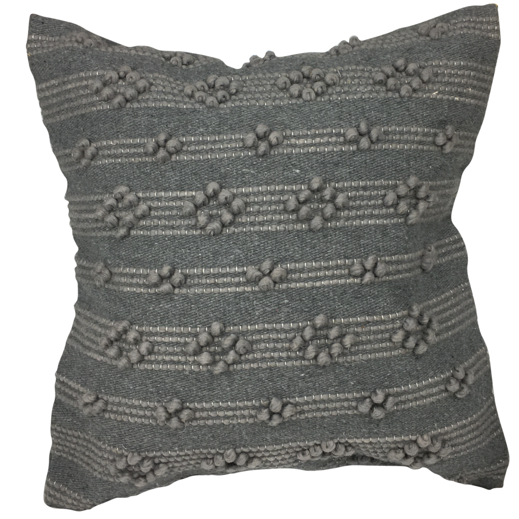 Coussin boule en lin faite fait main – Coopérative Art Tissage ...